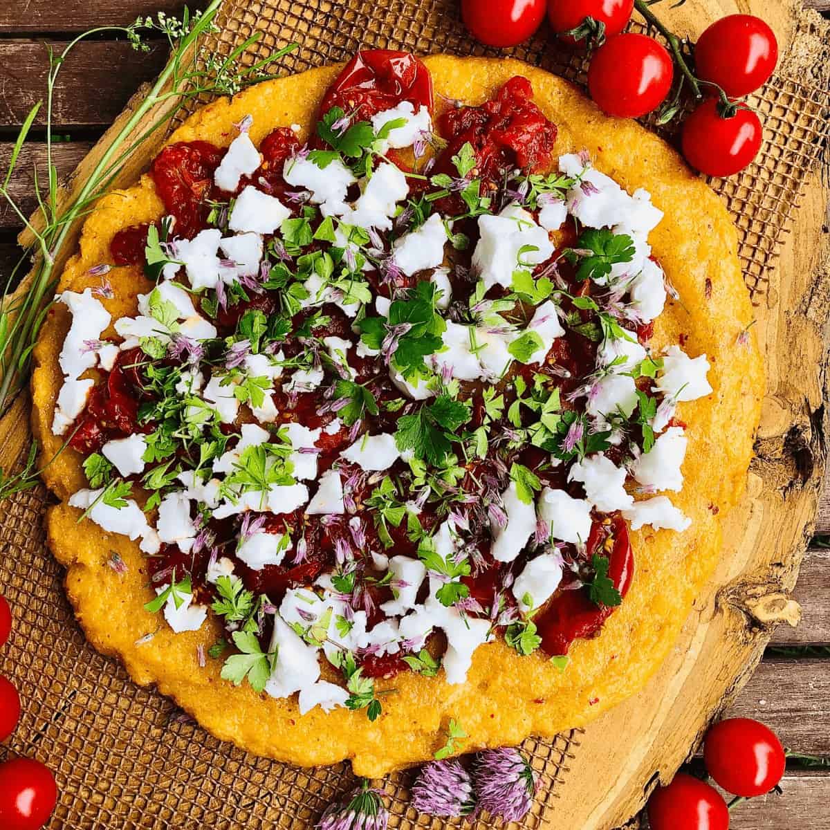 Polenta Recipe - With Confit Tomatoes & Feta - Kitchen and Other Stories