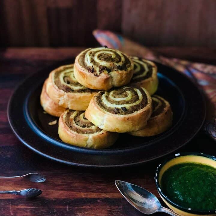 Easy Samosa Recipe - Samosa Pinwheels - Kitchen and Other Stories
