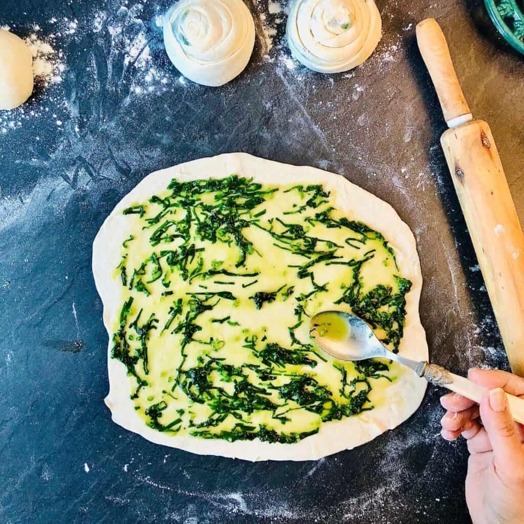 Wild Garlic Laccha Paratha Recipe - Kitchen and Other Stories