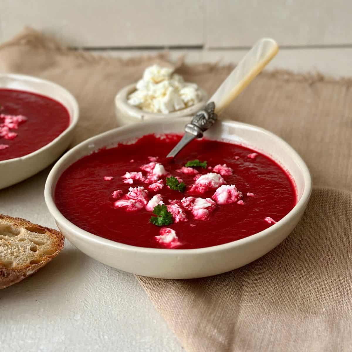 Dairy Free Beetroot Soup With Sauekraut | Easy Healthy Recipe - Kitchen ...